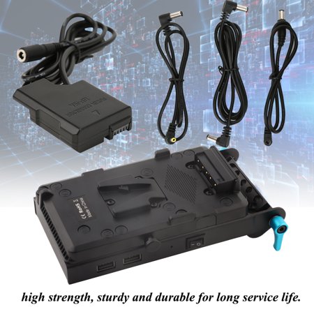 Virtual Battery Adapter V Mount Battery Plate Adapter Full Decode EL14 ...