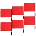 8pcs Track and Field Starting Flag Set Referee Flag Stainless Flag Red Signals Flag Sports ...