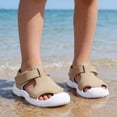 BGFIPAJG Boys Girls' Solid Color Water Sandals, Kids' Closed-Toe Thick ...