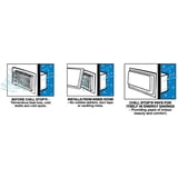 Chill Stop'R Universal Indoor Air Conditioner Cover, Winter AC ...
