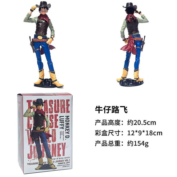 Anime One Piece Cowboy Nami Zoro Lufei Jingpin Boxed Hand Office ...