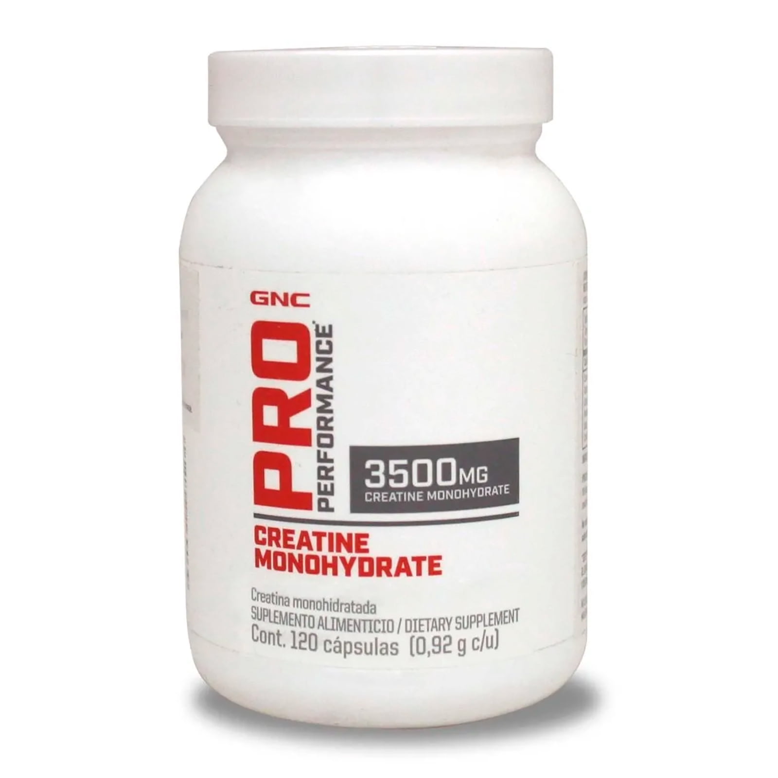 Creatina Monohidratada 3500 Mg Pro-Performance GNC 120 Cáps Gnc ...