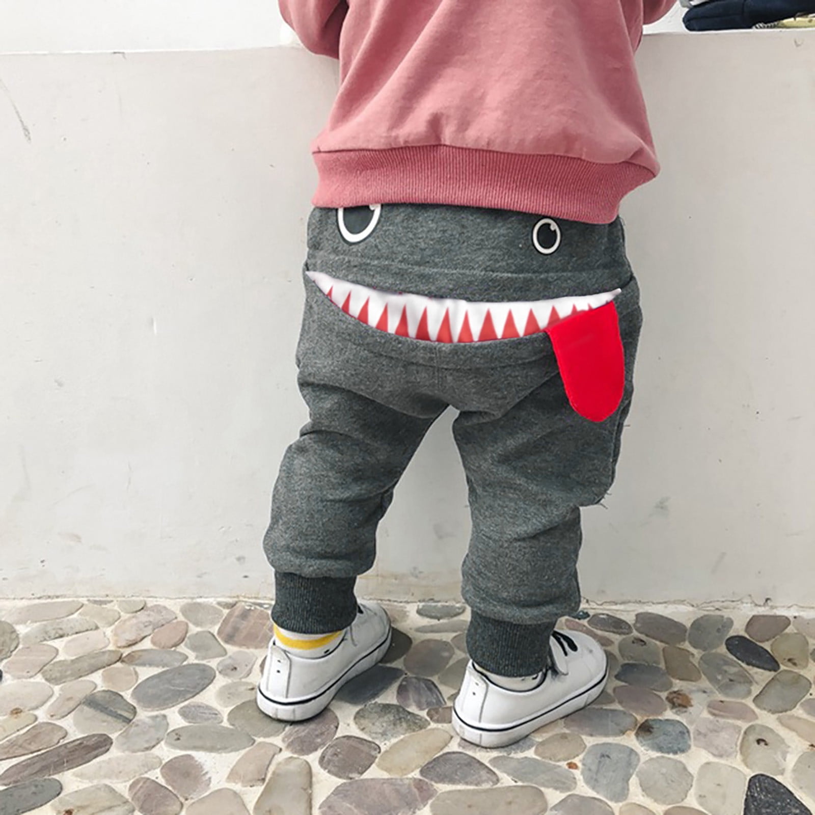 Dyfzdhu Kids Pants Pants Baby Tongue Boys Trousers Girls Harem Cartoon ...