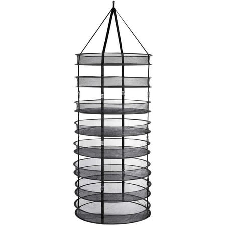 Foldable Hanging Drying Net 8 Tier Mesh 8 Layers Drying Basket Large ...