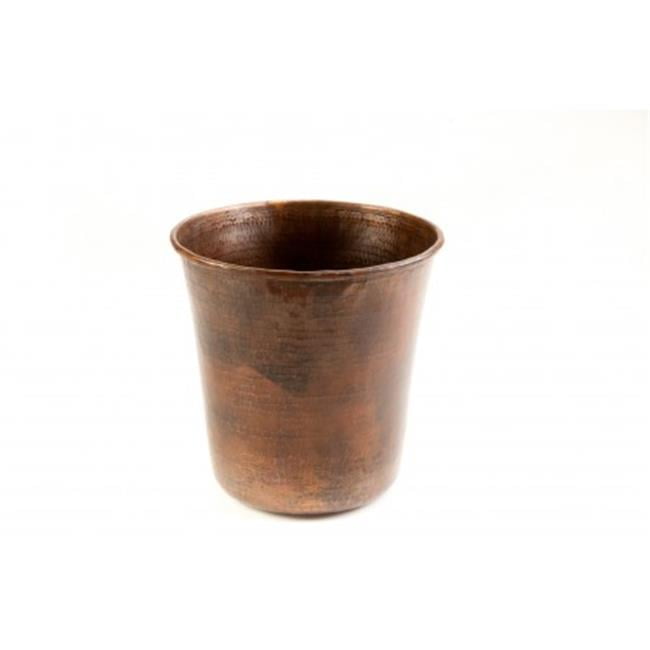 Premier Copper Products TC11DB Hand Hammered Copper Waste Bin - Trash ...