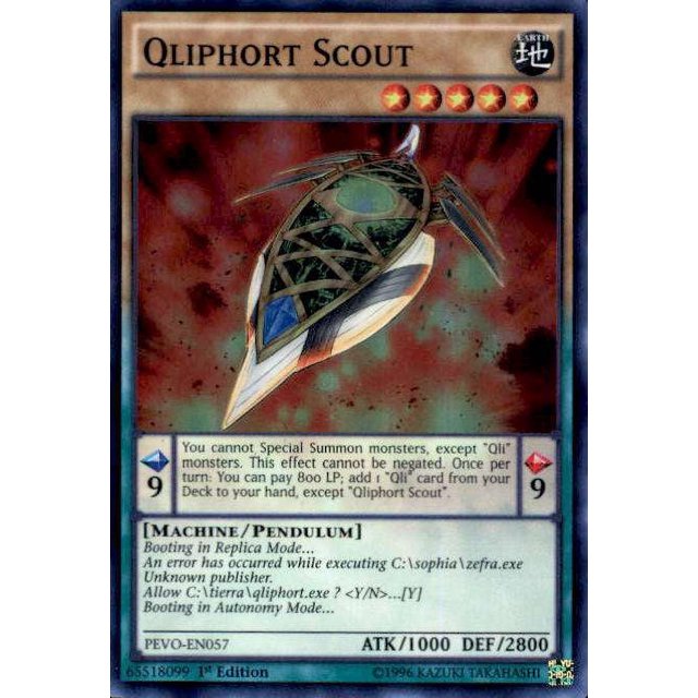 YuGiOh Pendulum Evolution Super Rare Qliphort Scout PEVO-EN057 ...