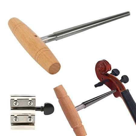 Violin Peg Hole Reamer, Metal Blade Violin Tool Set Wooden Handle Easy ...