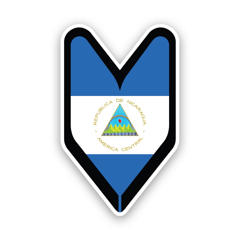 Nicaraguan Driver Badge Sticker Decal - Self Adhesive Vinyl ...