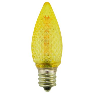 Pack of 4 Faceted Transparent Blue LED C7 Christmas Replacement Bulbs ...