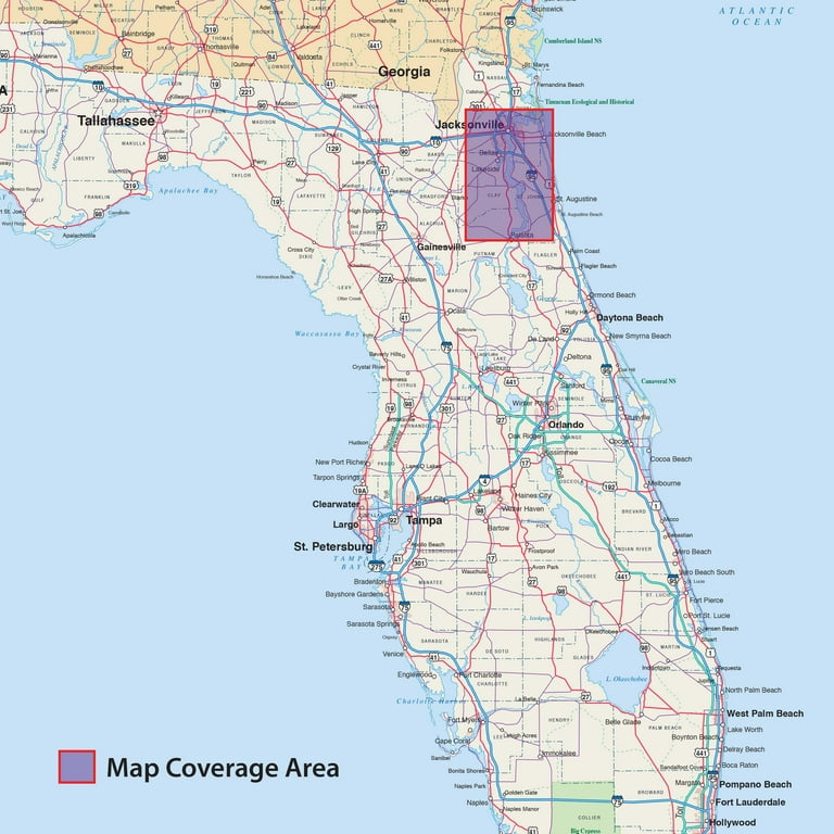 Road Map Of North Florida Printable Maps