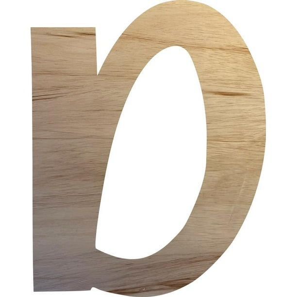 Wooden Letter (D) Unfinished Craft, 8'' Tall Alphabet Wood Letter DIY ...
