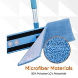 Superio Miracle Mop Set Microfiber Flat Mop Wet and Dust Mop for Hardwood, Laminate, Tile, Vinyl ...