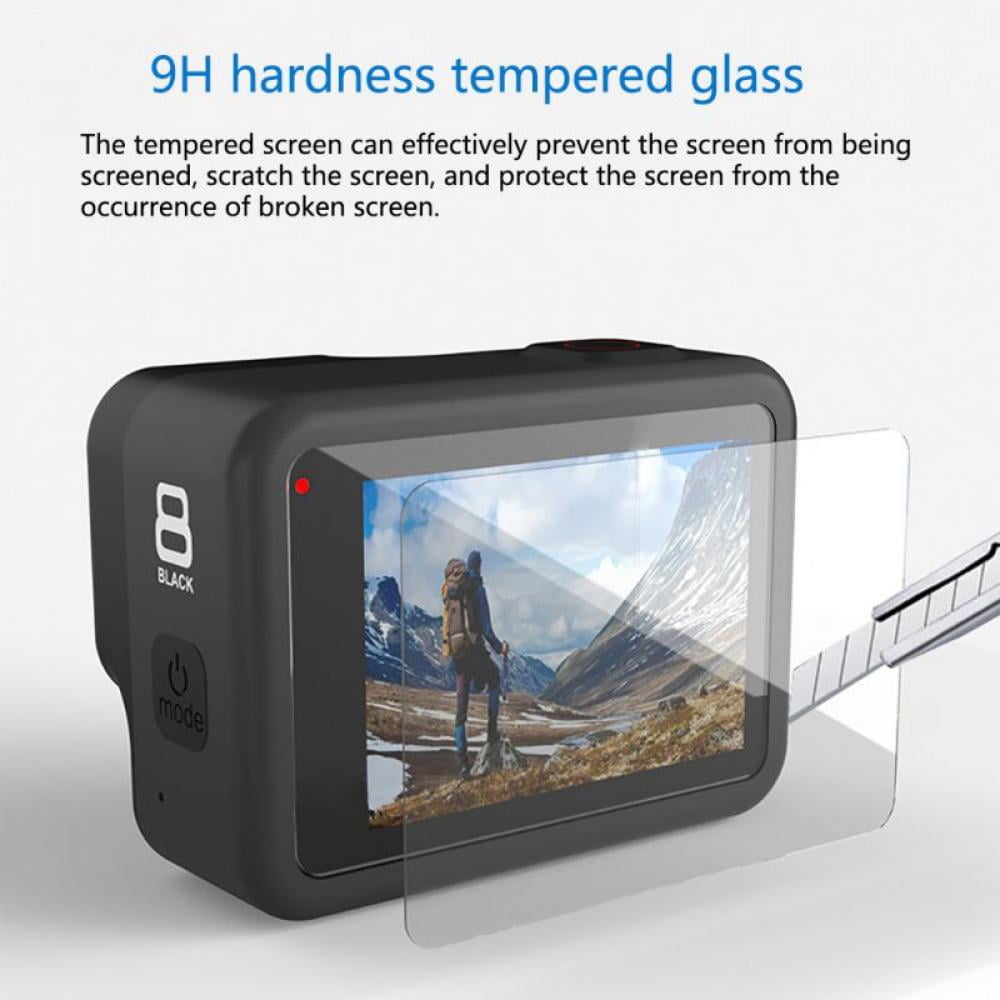 Lens And Display Screen Tempered Film Set For GoPro Hero 8 Black Camera ...