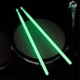 1 Pair Luminous Drumsticks Light Up,5A Fluorescent Drum Sticks for ...