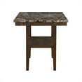D4355 Brown Faux marble Wooden Bar Table - Walmart.com