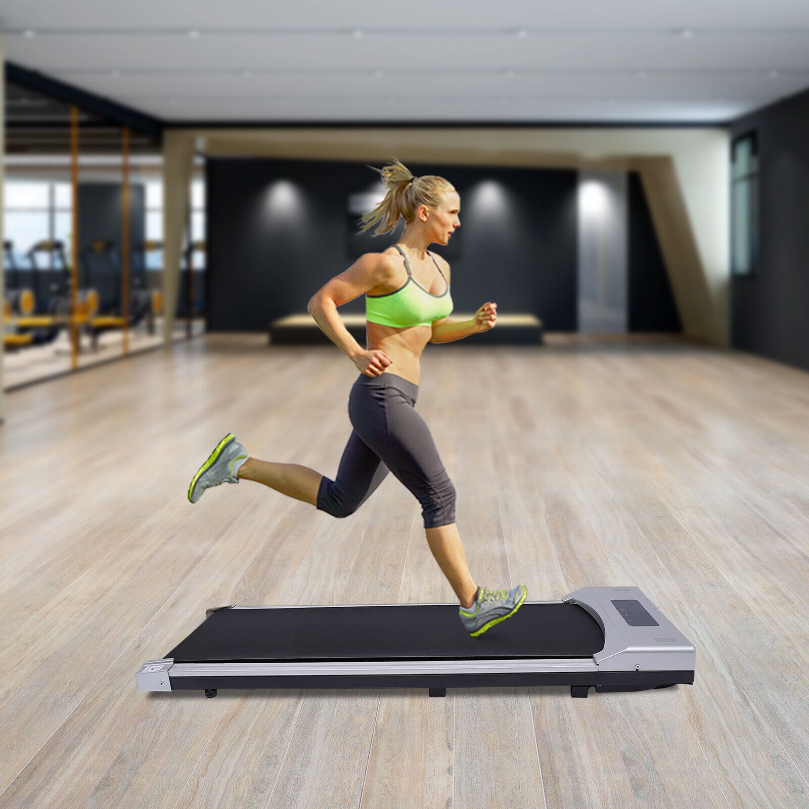 Miumaeov Under Desk Treadmill 2 in 1 Walking Pad 3HP Electric Treadmill ...