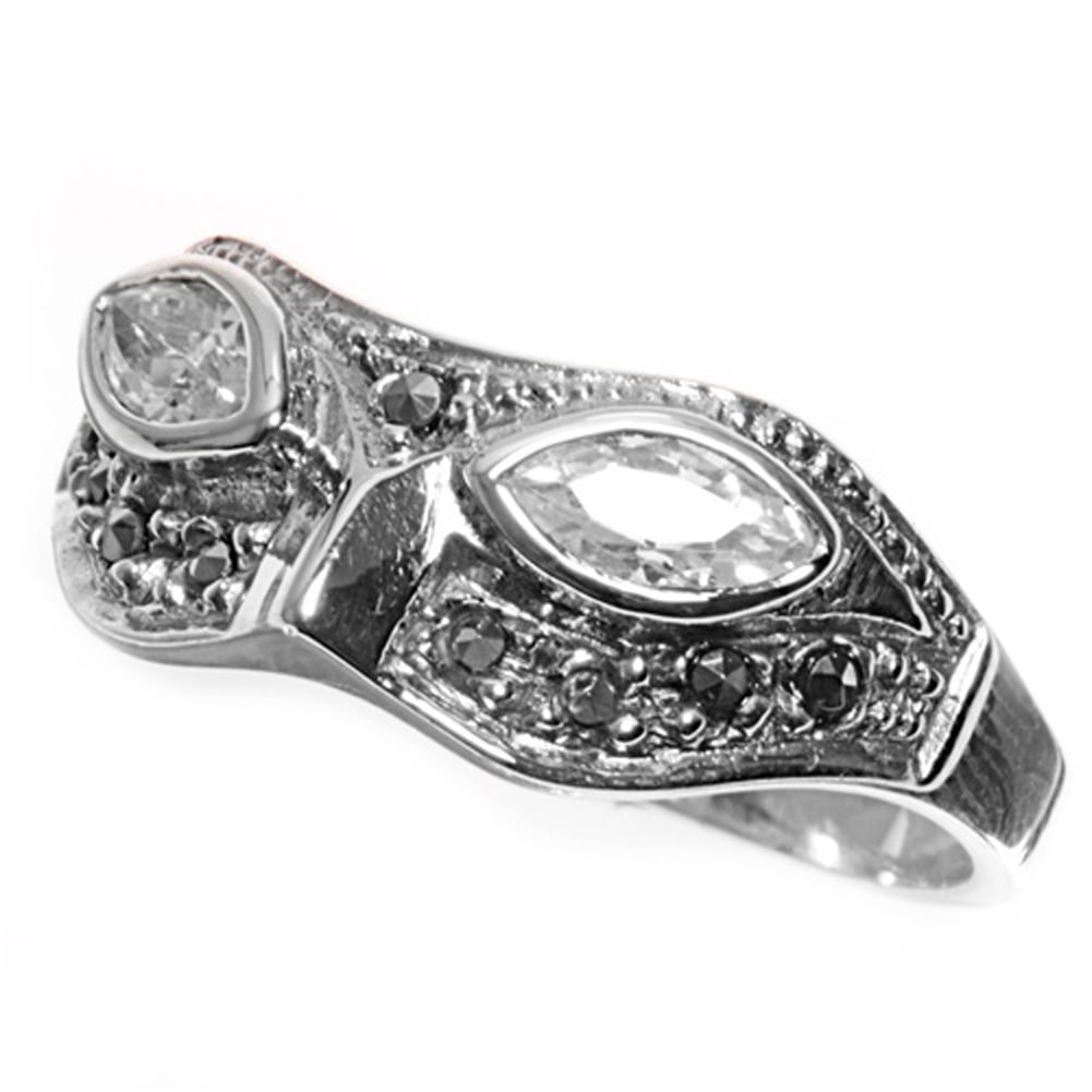 Unique Mask Eyes Masquerade Elegant Ring .925 Sterling Silver Band ...