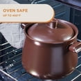 Supor 4.8QT Deep Round Stew Pot with Lid, Pottery Healthy Cooking Pot ...