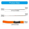Carbon Winter Ice Fishing Rod Double Adjustable Sections Cold Weather ...