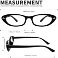 Cat Eye Blue Light Blocking Glasses for Women Men Small Oval Eyeglasses ...