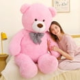 Giant Pink Teddy Bear 55 inch Life Size Big Bear Large Stuffed Animals ...