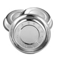 9-inch Round Stainless Steel Dinner Plates, 6-piece set - Walmart.com