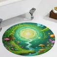 Magical Forest Fantasy Round Area Rugs for Bedroom Living Room, 3FT ...