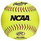 (12 Pack) Rawlings NCAA 12" Recreational & Practice NC12BB Fastpitch ...