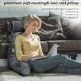 Extra Large Reading Pillow for Sitting in Bed Adult with Detachable ...