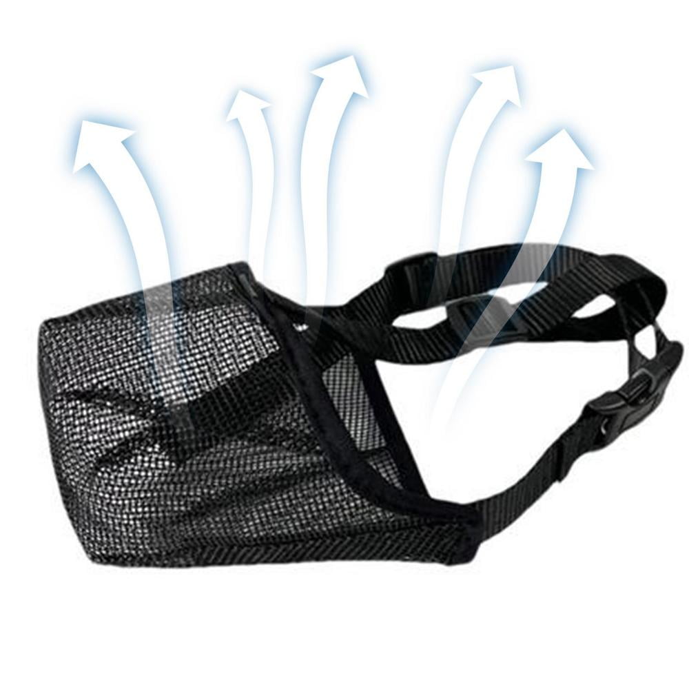 Tohuu Mesh Dog Muzzle Adjustable Soft Mesh Muzzle Barkless Dog Muzzle ...