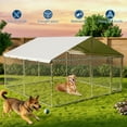 MAROUTE 10x10x6ft Large Outdoor Dog Kennel with Waterproof UV-Resistant ...