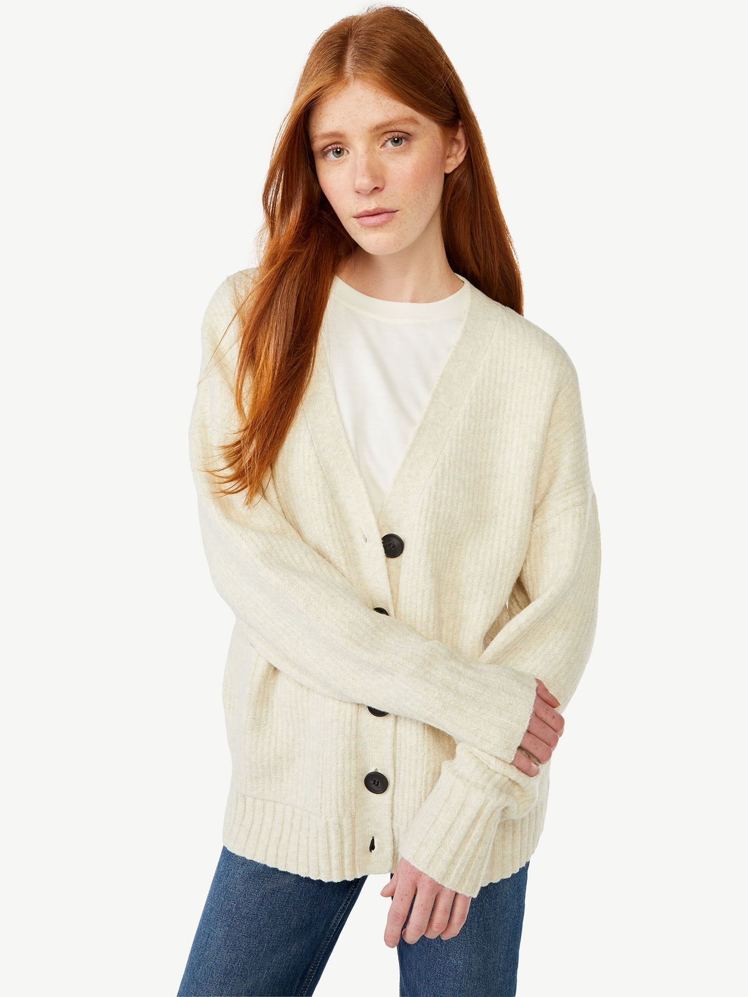 Free Assembly Women's Sweater Cardigan - Walmart.com