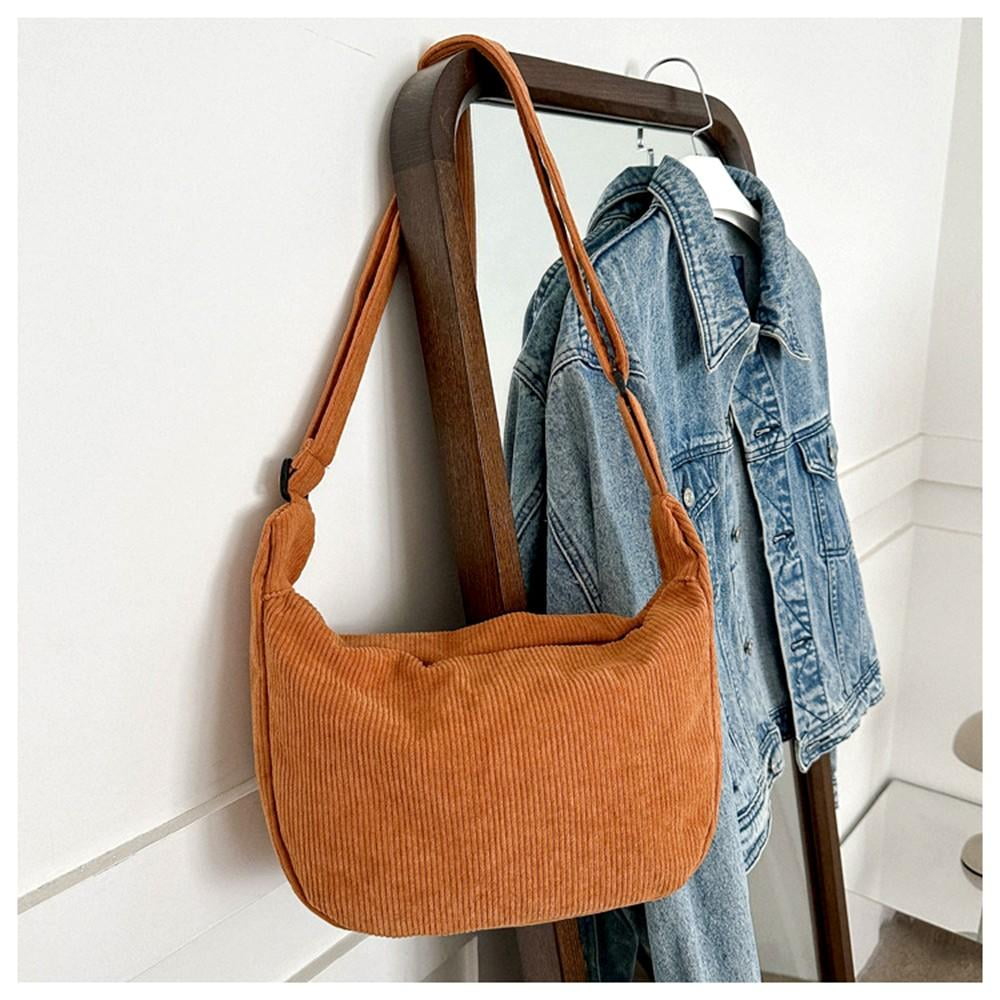 Click here for Kuizap Corduroy Crescent Bags Crossbody For Women... prices