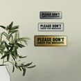 Signs ByLITA Standard Please Don't Drop The Weights Sign (Ivory/Dark ...