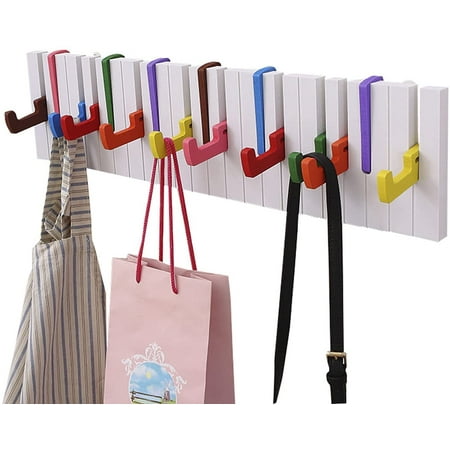 Piano Wooden Coat Racks, Coat Rack, Piano Keys Wall Mounted Coat Hook ...