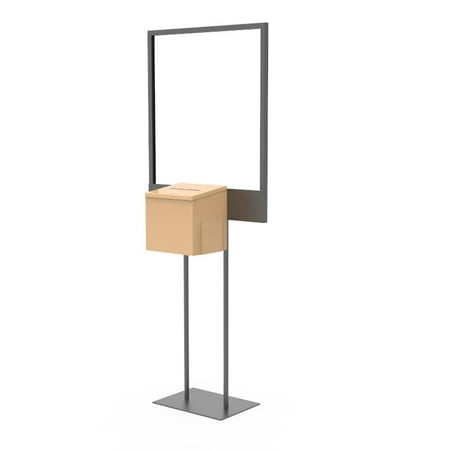 FixtureDisplays® Stand, Bulletin Poster Donation Ballot Collection with ...