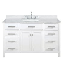 Design Element Valentino 54" Single Sink Vanity in White - Walmart.com