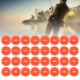BIMZUC Red Rubber Bait Bands 100 Bags for Fishing Earthworms and Pellet ...