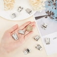 10 Pcs Iron Bolo Tie Slider Clasp Platinum Color Bolo Tie Buckle ...