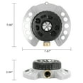 STYDDI Heavy-duty Lawn Sprinkler, 9 Pattern Adjustable Turret Sprinkler ...