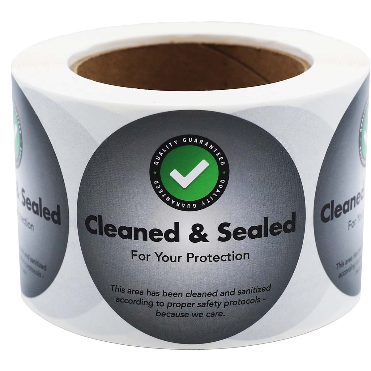 Black Cleaned and Sealed Safety Labels | 3″ Round - 500 Pack - Walmart.com