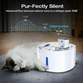 Joyfast 89oz/2.6L Wireless Cat Water Fountain, Automatic with Motion Sensor and Filters ...