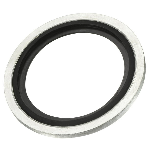 Uxcell G1 Carbon Steel Nitrile Rubber Bonded Sealing Washers, 5 Pack ...