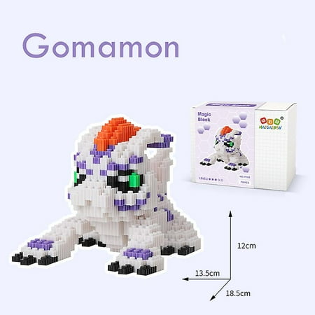 Diy Digimon Small Building Cartoon Agumon Animal Model Education Game ...