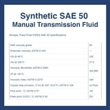Trans Fluid FS/ES SAE 50 - 5 Gallon Pail (18L - 4.75 GAL) - Walmart.com