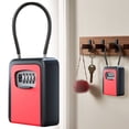 4 Digit Key Lock Box - Outdoor Portable Combination Key Safe ...
