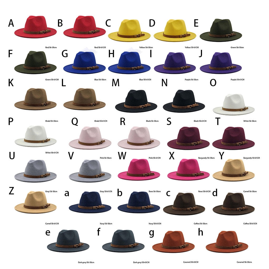 Click here for Destyer Fedoras Hat Wide Brim Decorative Cap Femal... prices