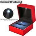 Yescom LED Ring Box Jewelry Wedding Engagement Proposal Lighted Ear ...