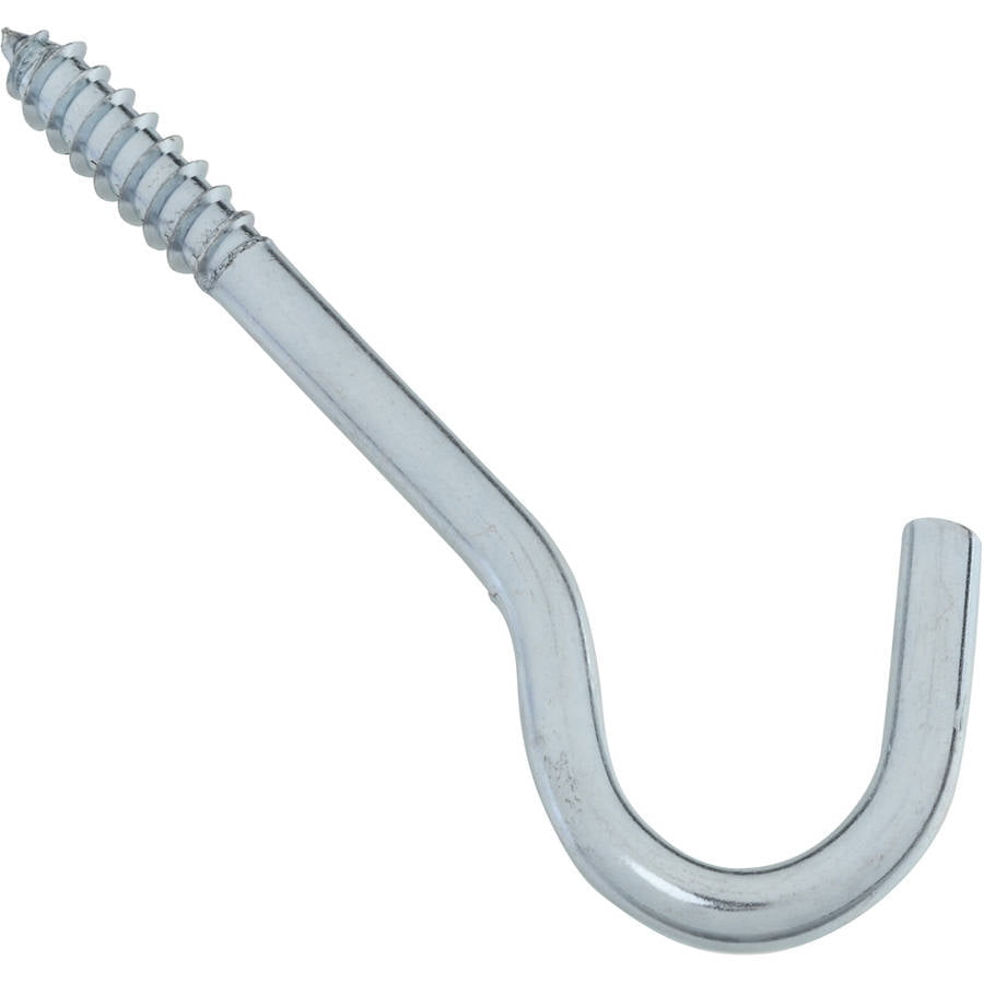 Stanley Hardware 752515 4-15/16" Zinc Plated Round End Screw Hook ...