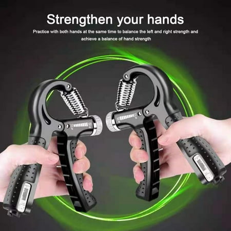 Hand Grip Strengtheners Exerciser Equipment Adjustable Forearm Wrist ...